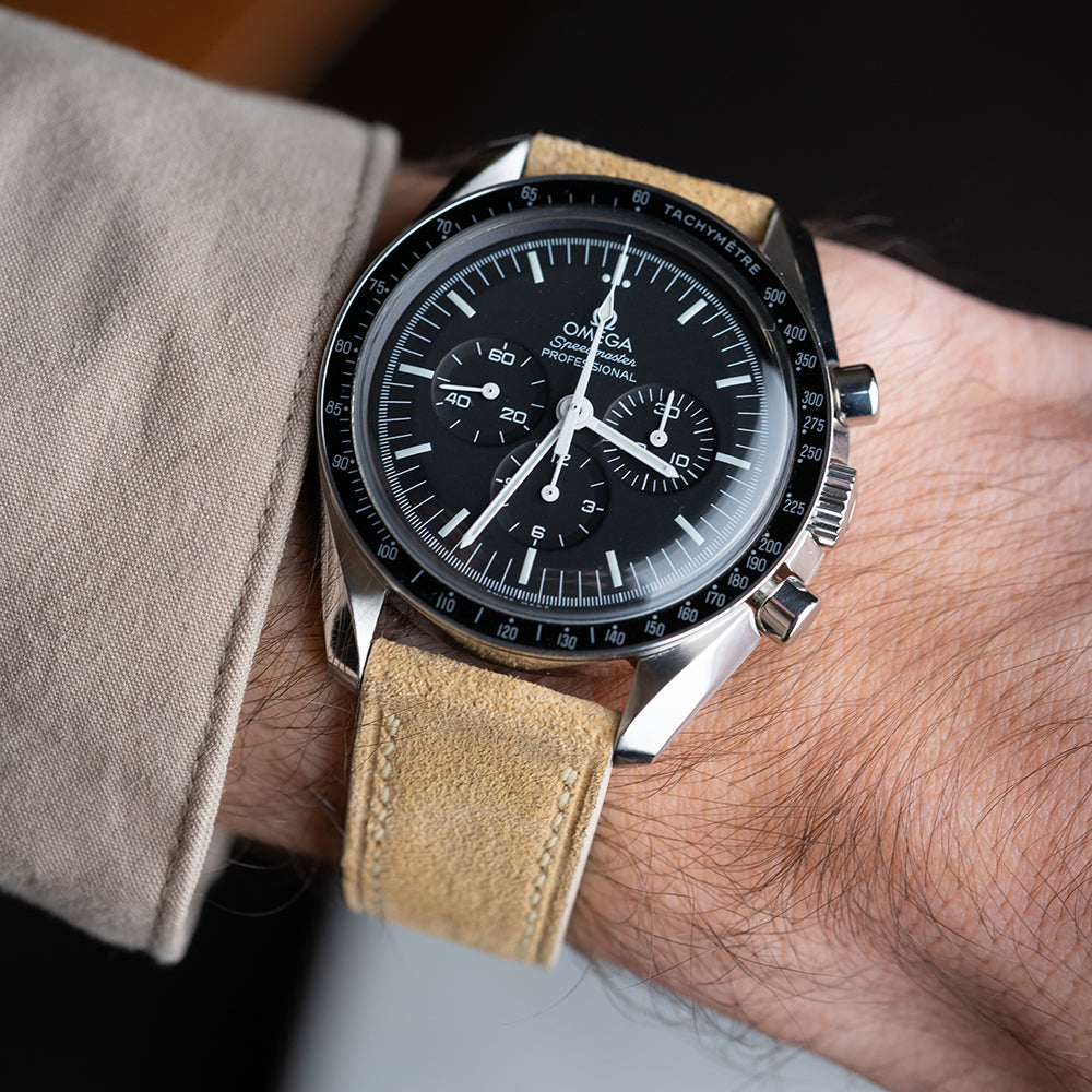 Suede Omega-Style Deployant Straps