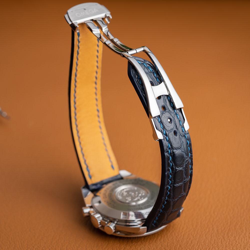 Alligator Omega-Style Deployant Straps - Round Scale | Genteel Handmade