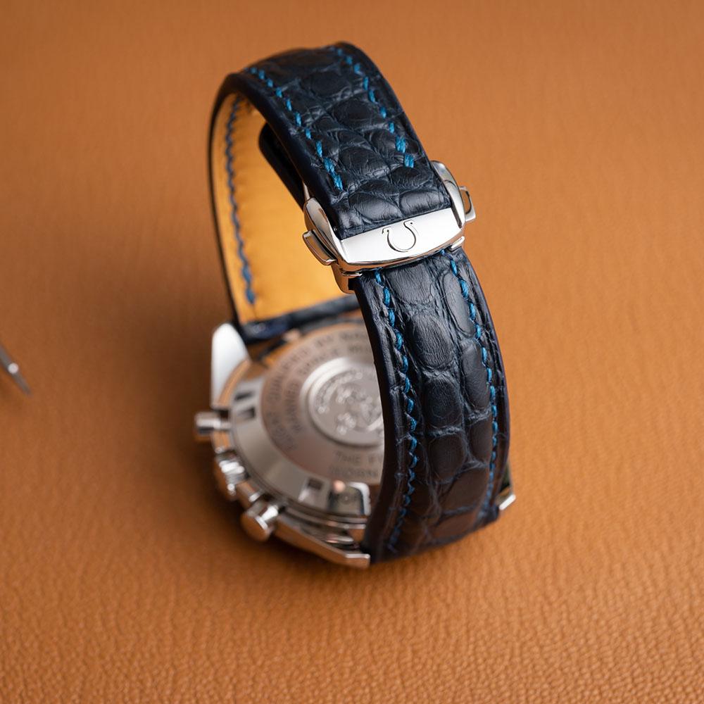Alligator Omega-Style Deployant Straps - Round Scale | Genteel Handmade